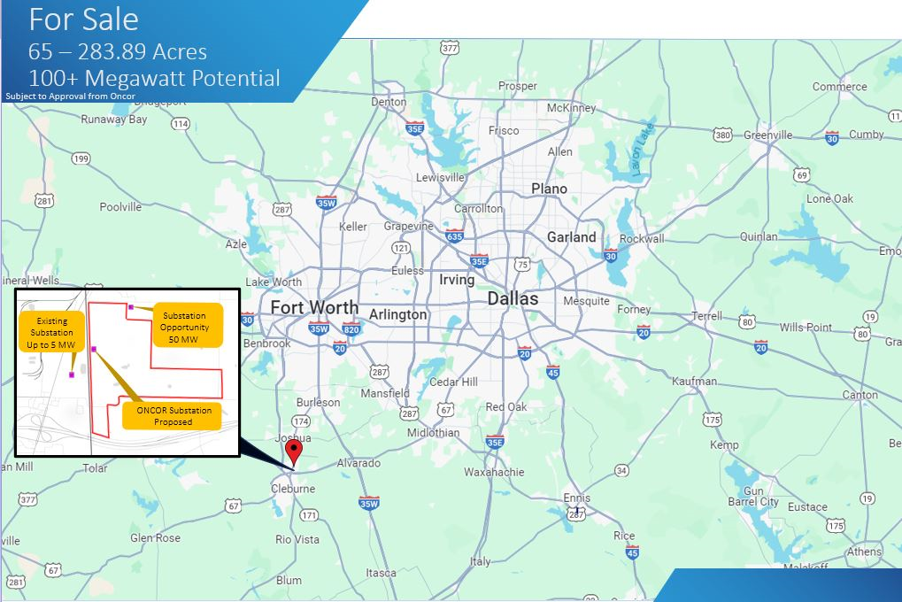 Data Center Land DFW with Substation Capacity: Industrial Land for Sale ...